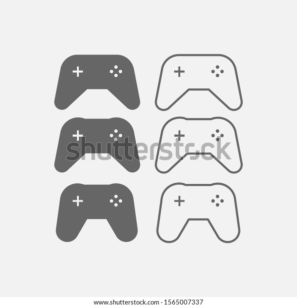 Joystick Icon Vector Game Symbol Flat Stock Vector (Royalty Free ...