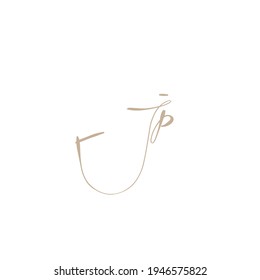 Jp Handwritten Logo Identity Stock Vector (Royalty Free) 1946575822 ...