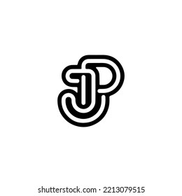 Jp Letter Logo Vector Illustration Stock Vector (Royalty Free ...