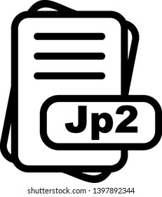 134 Jp2 file format icon 图片、库存照片和矢量图 | Shutterstock