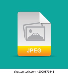 Jpeg File Icon Isolated On Background Stock Vector (Royalty Free ...