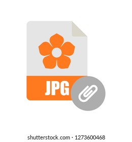 Jpg Format Attach Icon Stock Vector (Royalty Free) 1273600468 ...