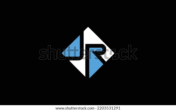 Jr J R Letter Logo Design Stock Vector (Royalty Free) 2203531291 ...
