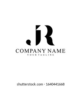 Jr Letter Logo Design Template Vector Stock Vector (Royalty Free ...