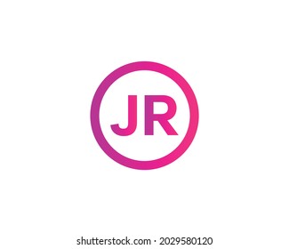 Jr Letter Logo Design Vector Template Stock Vector (Royalty Free ...