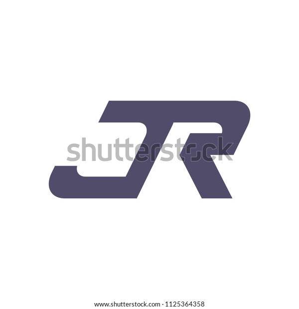 Jr Letter Logos Stock Vector (Royalty Free) 1125364358 | Shutterstock