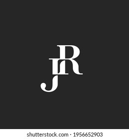 Jr Letter Monogram Logo Icon Sign Stock Vector (Royalty Free) 1956652903