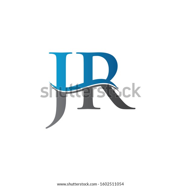 JR letter Type Logo Design vector Template. Letter JR logo Design