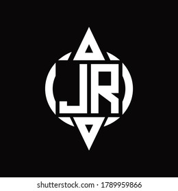 Jr Logo Circle Rounded Combine Triangle Stock Vector (Royalty Free ...
