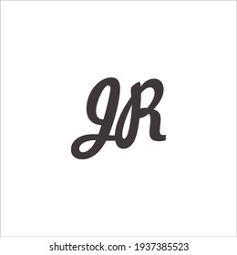 Jr Logo Design Vector Sign Stock Vector (Royalty Free) 1937385523
