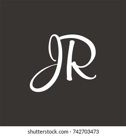 Jr Logo Initial Letter Design Template Stock Vector (Royalty Free ...