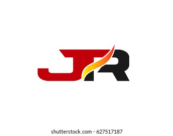 Jr Logo Vector Graphic Branding Letter: vector de stock (libre de ...