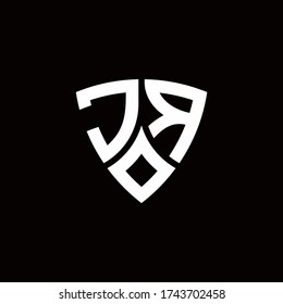 Jr Monogram Logo Modern Shield Style Stock Vector (Royalty Free ...