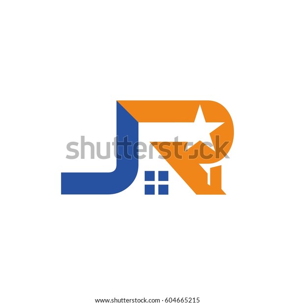 Jr Real Estate Initial Logo Design Stock Vector (Royalty Free ...