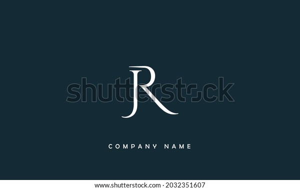 Jr Rj Alphabets Letters Logo Monogram Stock Vector (Royalty Free ...