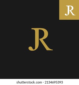 Jr Rj Initial Letter Logo Template Stock Vector (Royalty Free ...