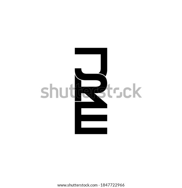 Jre Letter Original Monogram Logo Design Stock Vector (Royalty Free ...