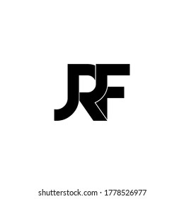 Vektor Stok Jrf Letter Original Monogram Logo Design (Tanpa Royalti ...