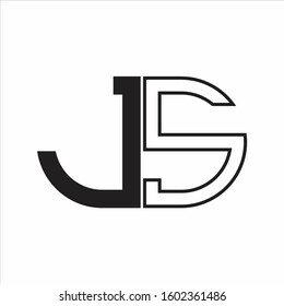 Js Letter Logo Monogram Oval Shape Stock Vector (Royalty Free) 1602361486