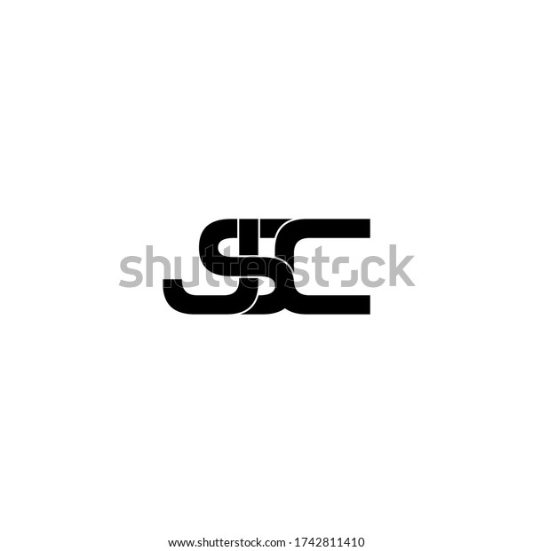 Jsc Letter Original Monogram Logo Design: เวกเตอร์สต็อก (ปลอดค่า ...