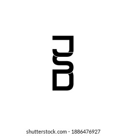 Jsd Letter Original Monogram Logo Design Stock Vector (Royalty Free ...