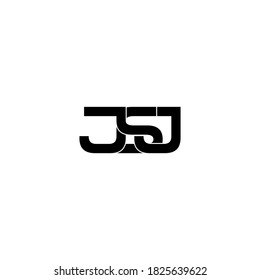 lettre jsc création du logo monogramme : image vectorielle de stock ...