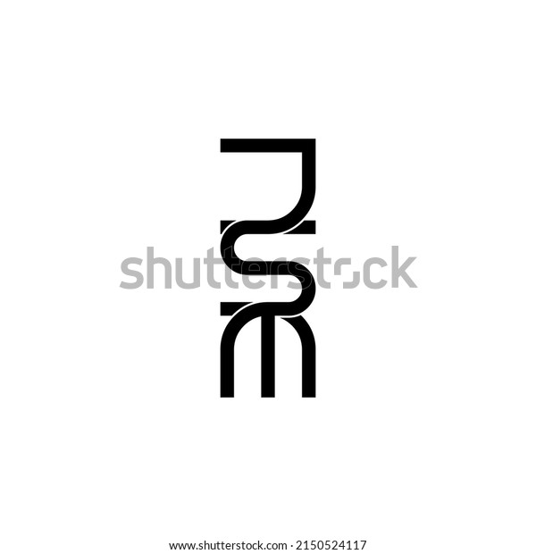 Jsm Typography Letter Monogram Logo Design: เวกเตอร์สต็อก (ปลอดค่า ...