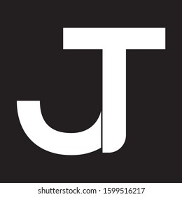 Jt Initial Company Name Logo Template Stock Vector (Royalty Free ...