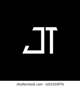 Jt Logo Abstract Monogram Isolated On Stock Vector (Royalty Free ...