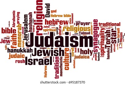 Judaism Word Cloud Concept Vector Illustration Stock Vector (Royalty ...