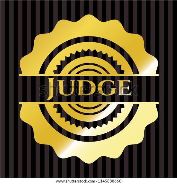 Judge Gold Emblem Stock Vector (Royalty Free) 1145888660 | Shutterstock