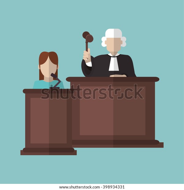 Judge Icon Design Stock Vector (Royalty Free) 398934331