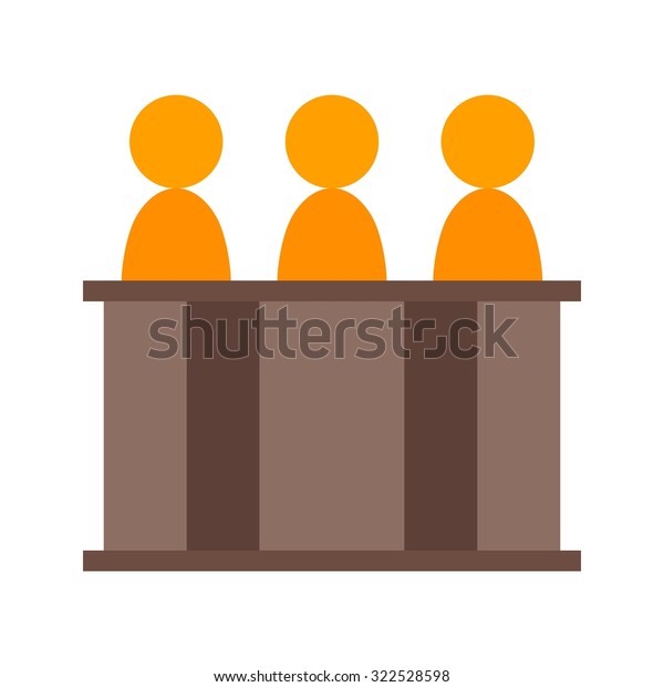 Judge Panel Court Icon Vector Image Stock Vector (Royalty Free ...