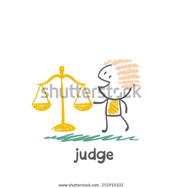Judge Weights Illustration Stock Vector (Royalty Free) 255910102 ...