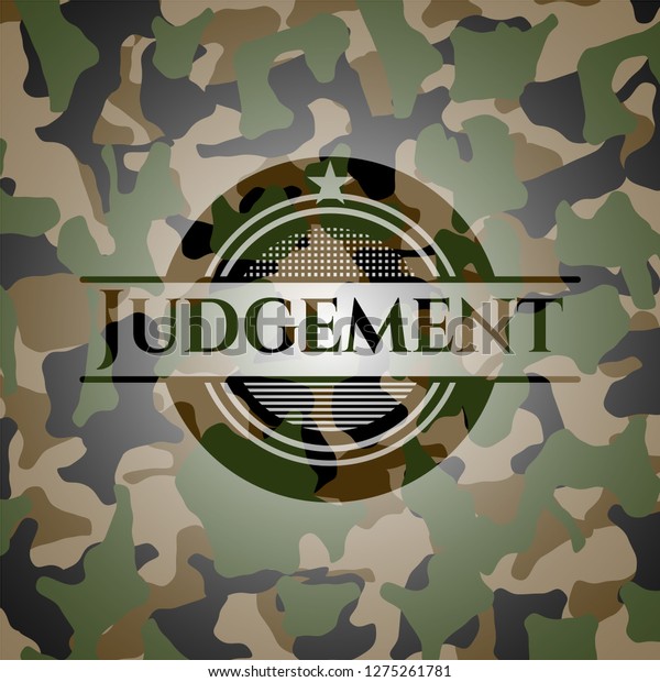 Judgement On Camouflaged Texture Stock Vector (Royalty Free) 1275261781 ...