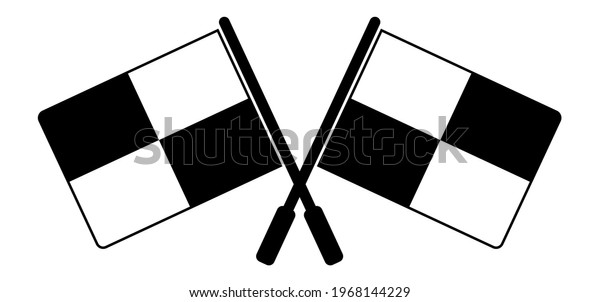 Judges Flag On White Background Stock Vector (Royalty Free) 1968144229 ...