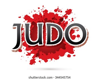Judo Font Text Graphic Vector: vector de stock (libre de regalías ...