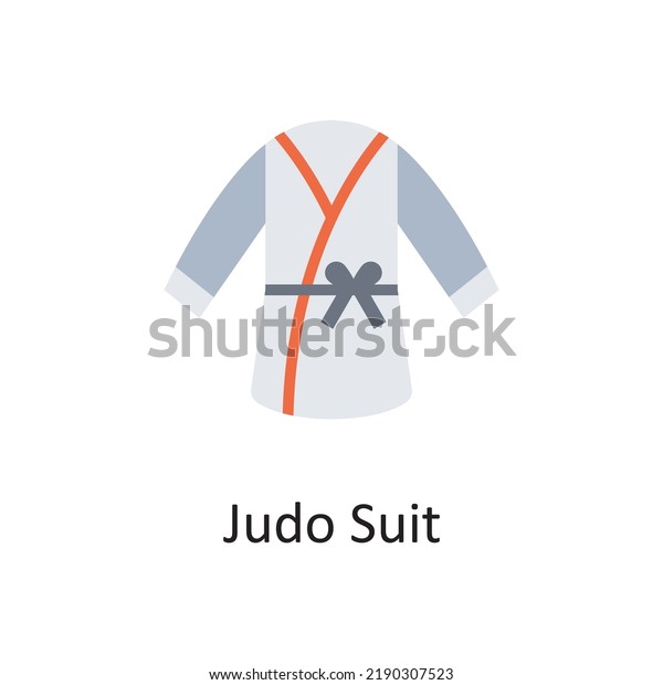 Judo Suit Vector Outline Icon Design Stock Vector (Royalty Free ...