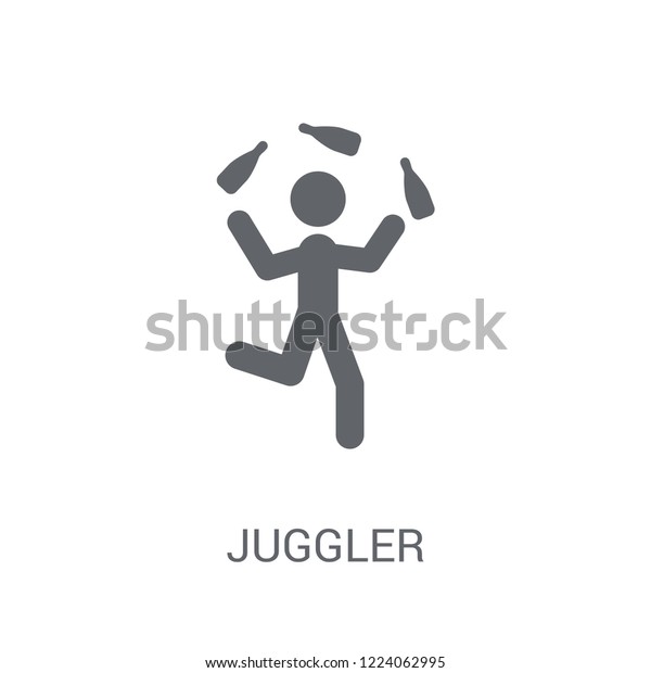 Juggler Icon Trendy Juggler Logo Concept Stock Vector (Royalty Free ...