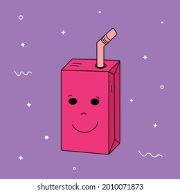 Juice Box Vector Illustration Cartoon Style Stock Vector (Royalty Free ...