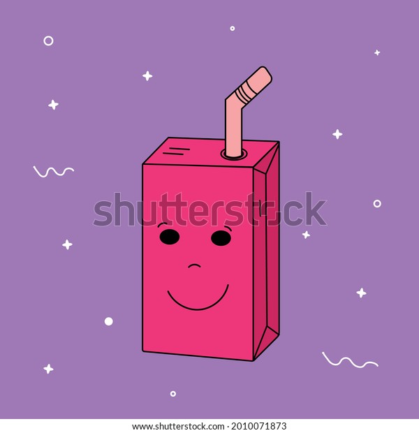Juice Box Vector Illustration Cartoon Style Stock Vector (Royalty Free ...