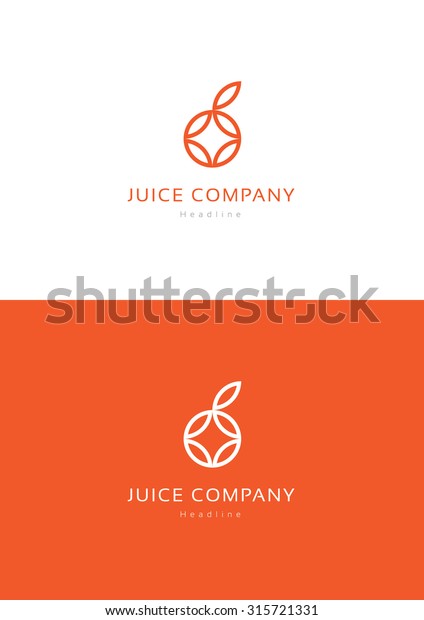 Juice Company Logo Template Stock Vector (Royalty Free) 315721331 ...