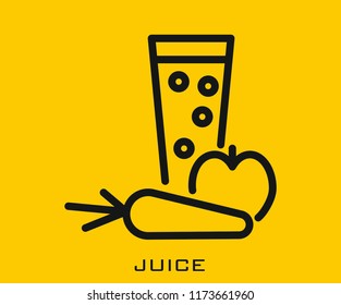 Juice Icon Signs Stock Vector (Royalty Free) 1173661960 | Shutterstock