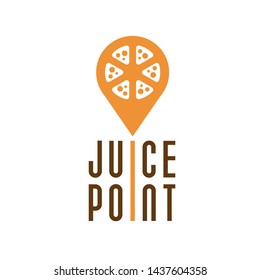 Juice Point Logo Design Orange Drink Stock Vector (Royalty Free ...