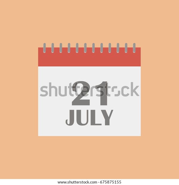 July 21calendar Icon Stock Vector (Royalty Free) 675875155 | Shutterstock