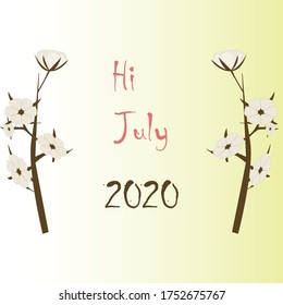 July Poster Summer Sun Background Summer Stock Vector (Royalty Free ...