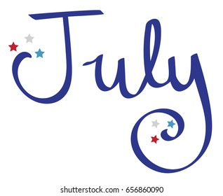 July Stars Stock Illustration 655866901 | Shutterstock