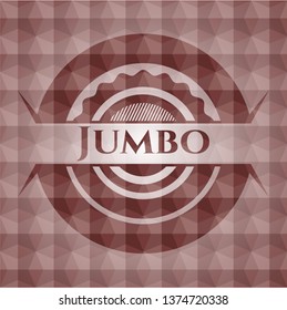 Jumbo Red Seamless Emblem Geometric Background Stock Vector (Royalty ...