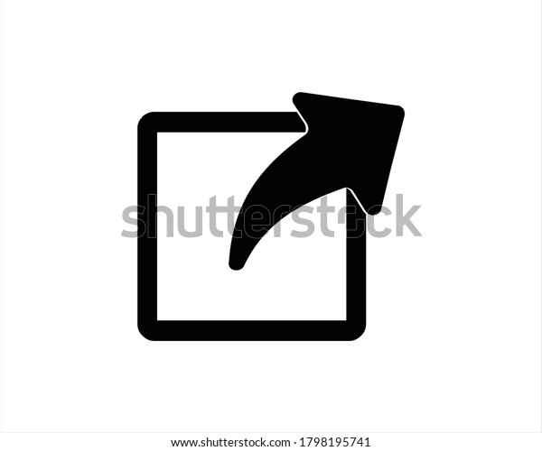 Jump Arrow Icon Shortcut Icon Vector Stock Vector (Royalty Free ...