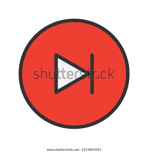 Jump End Icon Vector Image Can Stock Vector (Royalty Free) 2213865061 ...